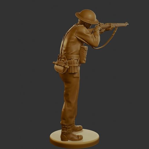 🫡 British Soldier WW2 B1 001・ 3D File for 3D printing・Cults