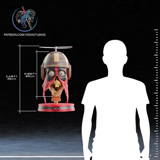 🖨️ Headpool Statue 3D Printer STL File・ STL File for 3D printing・Cults