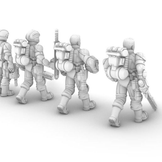 🧑‍ ️ 28mm Modular Mech Pilot On Foot・ 3D File for 3D printing・Cults