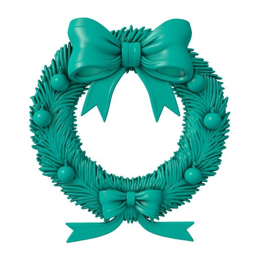 🎄 Christmas wreath / 3d Christmas wreath / wreath stl / wreath / winter ...
