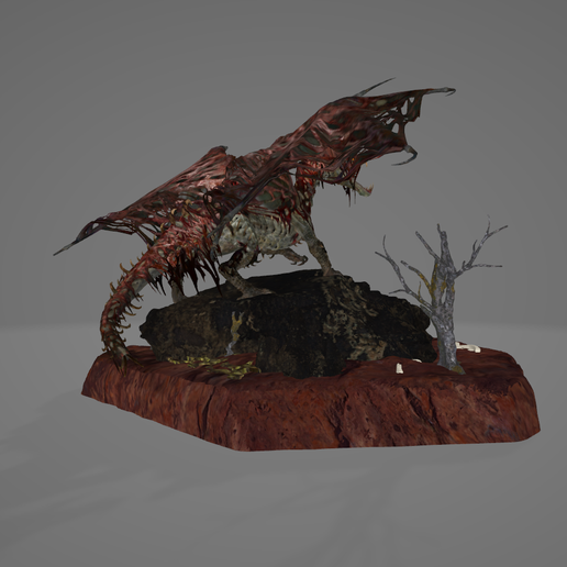 👹 MONSTER HUNTER VAAL HAZAK FIGURE・ STL File for 3D printing・Cults