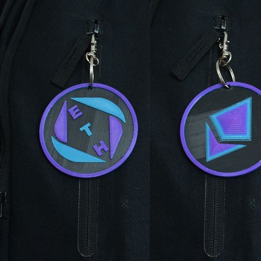 Free STL file Crypto Keychain/Keyring ETH-Ethereum 👾 ・3D printable ...