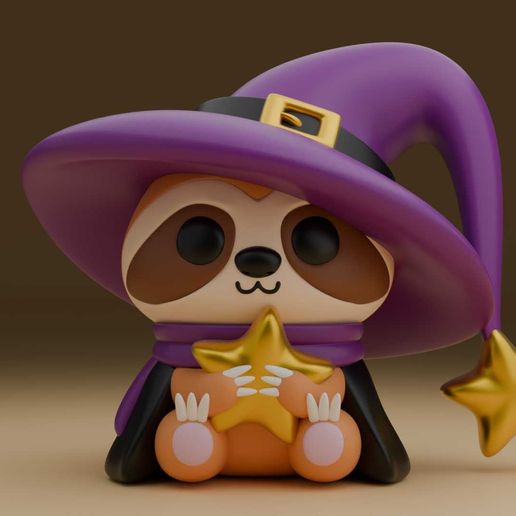 🦥 Sloth Halloween wither figure・ STL File for 3D printing・Cults