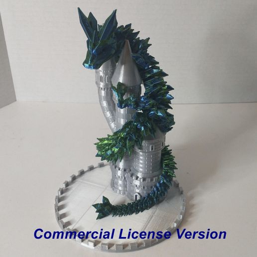 🐉 ARTICULATED DRAGON STAND DISPLAY HOLDER *commercial license version ...