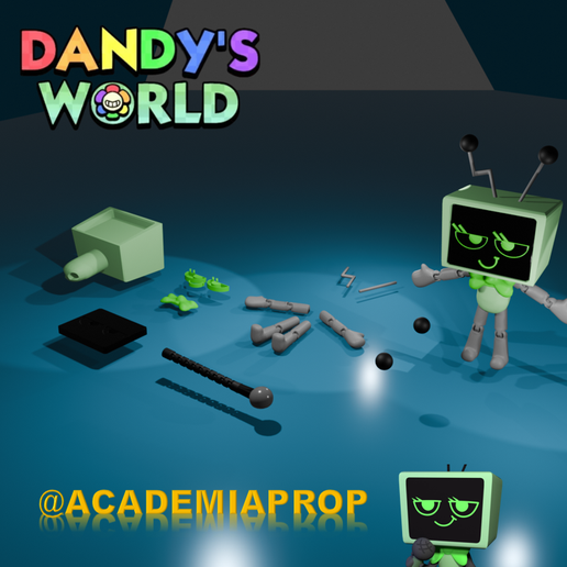 🗺️ VEE FLEXI - MULTICOLOTR BY PARTS- DANDY'S WORLD・ STL File for 3D ...