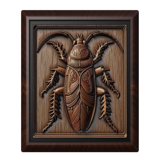 🪳 Cockroach animal wall art relief wall decor・Arquivo 3D para ・Cults