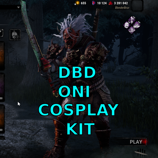 😵 DBD Cosplay Dead By daylight DBD The Oni Techno and Creepy Katanas ...