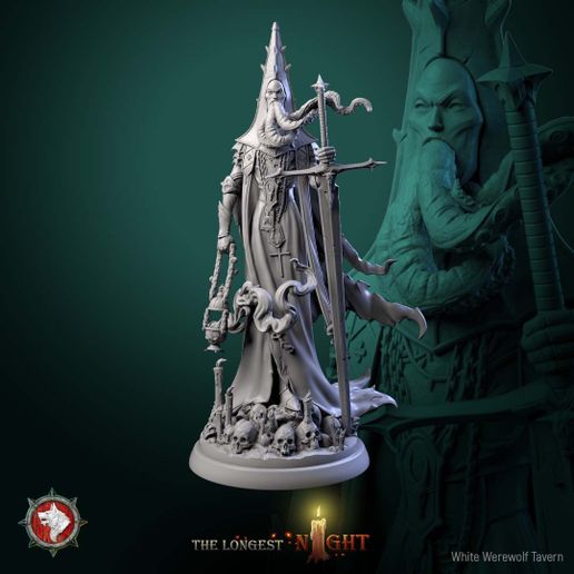 ⛪️ Cursed Priest - 32mm & 75mm Pre-supported STLs + 5e Style Stat Block ...