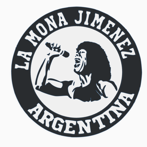 🇦🇷 LOGO DE "LA MONA ARGENTINA"・Archivo STL para Impresión 3D・Cults