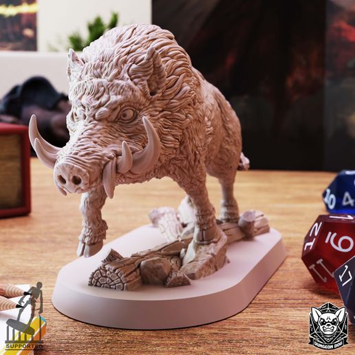 3D file Wild Boar 🐗 ・3D print model to download・Cults