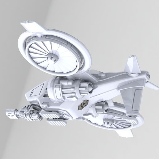 🛰 Tofty's Space Dwarf Kestrel Gyrocopter・Free STL File for 3D printing ...