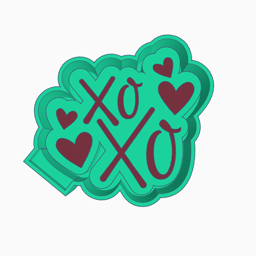 🥰 XOXO WITH HEARTS VALENTINES FRESHIE MOLD STL・ STL File for 3D ...