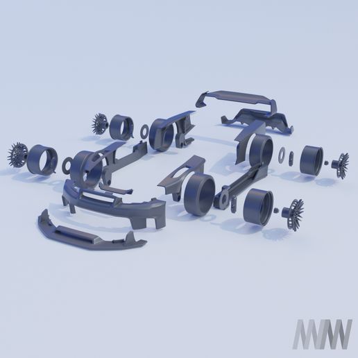 🛞 WIDEBODY KIT FOR SKYLINE R34 TAMIYA 1/24 MODELKIT・ 3D File for ・Cults