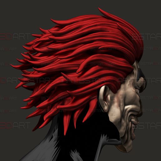 Archivo 3D Yujiro Hanma Head Mask (With Hair Ver) - Baki Anime ...
