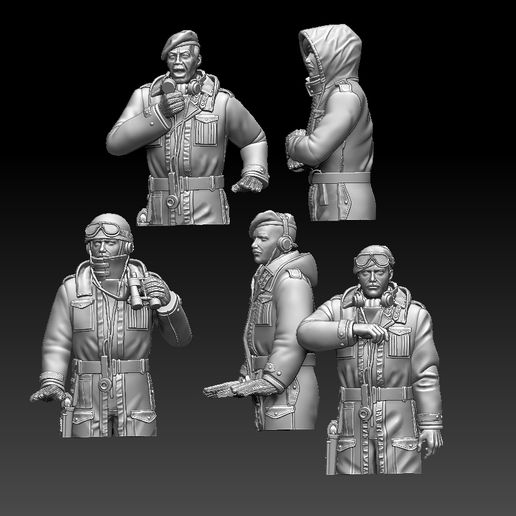 🪖 British tank crew ww2・ STL File for 3D printing・Cults