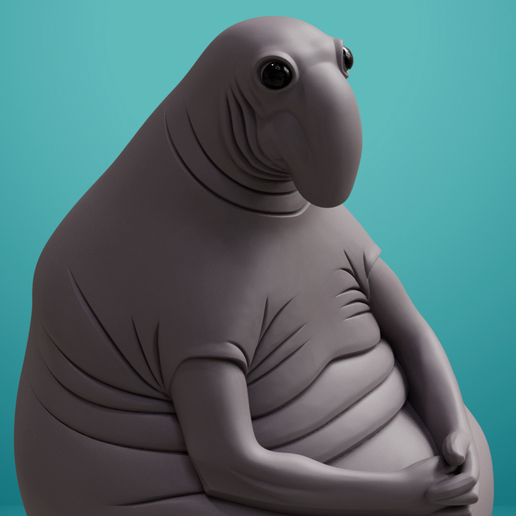 ⏳ Zhdun / Waiting Seal Man - Original Meme 3D Figure / Zhdun - Waiting ...