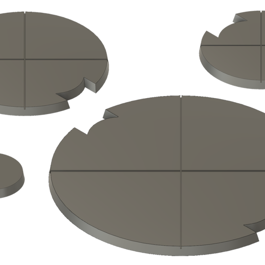 ⭐ Bases for Star Wars Legion - 4 sizes・Free STL File for ・Cults