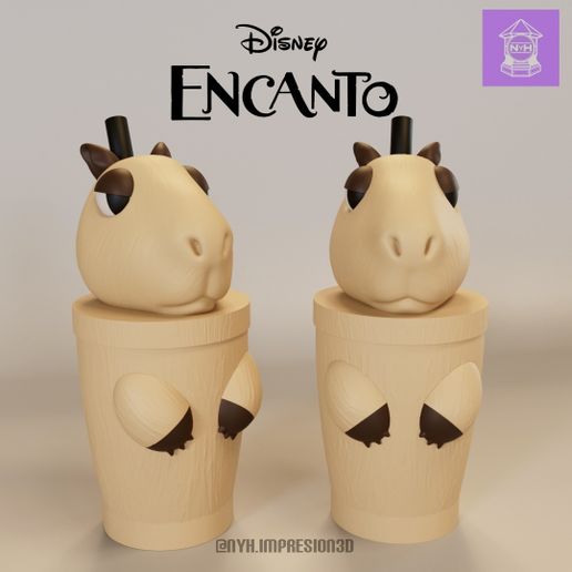 STL file CAPIBARA CHISPI CUP - DISNEY CHARM ☕ ・3D printer model to ...