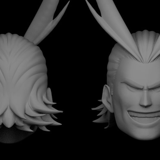 🦸 ALL MIGHT HEAD SCULPT・ STL File for 3D printing・Cults