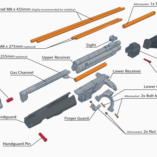 🔫 Meta Quest 2 Gunstock - Rifle Adapter (Oculus)・ 3D File for ・Cults