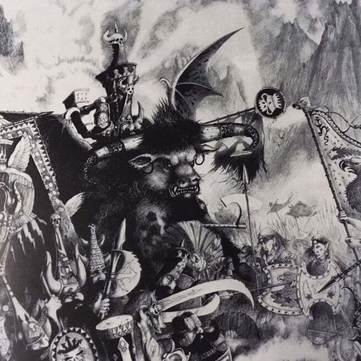 ♉ Oop Chaos Dwarf dwarves commander on great taurus・ 3D File for 3D ...