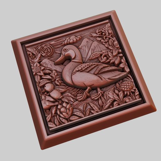 3D file Duck Animal 3D Model for CNC Router Laser & 3D Printer 🦆 ...