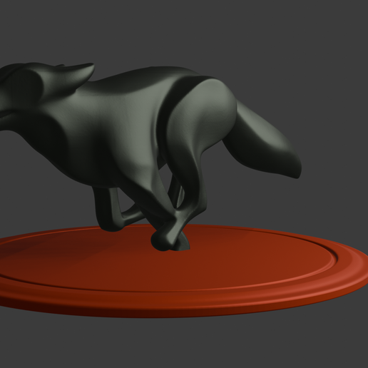 🏃 Running red fox figure,animal・ STL File for 3D printing・Cults