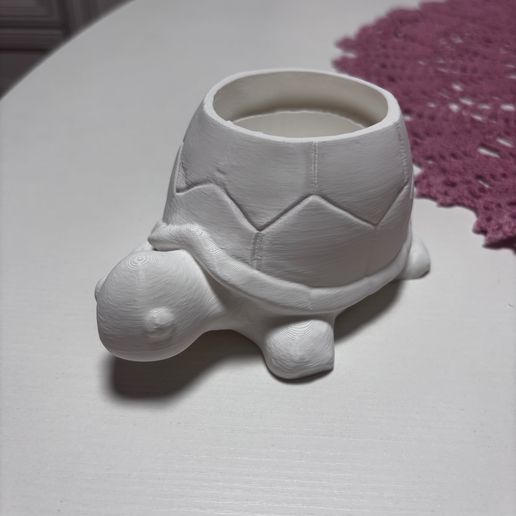 🐢 Turtle flower pot・ STL File for 3D printing・Cults
