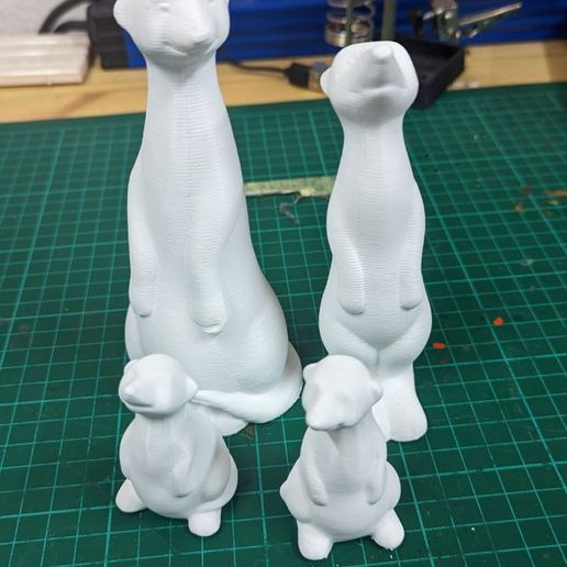 🦡 Meerkat Family Mongoose Famaly・ STL File for 3D printing・Cults