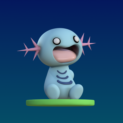 👀 Wooper With Big Eyes - Pokémon・Fichier OBJ pour Impression 3D・Cults