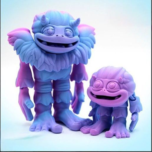 🦸 Flexi - Yeti・ STL File for 3D printing・Cults