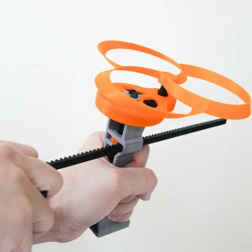 🚁 Toroidal propeller launcher (snap-fit model)・Free STL File for 3D ...