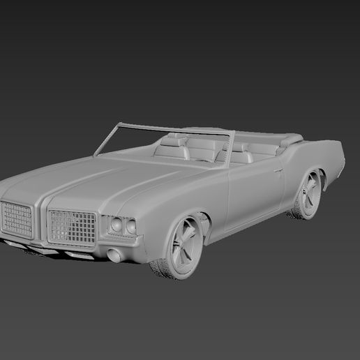 🚗 Oldsmobile Cutlass Convertible 1972 For Print・ 3D File for ・Cults