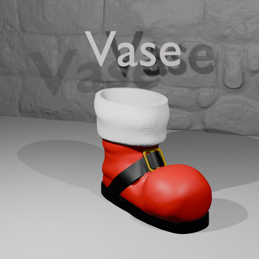 3d santa boot