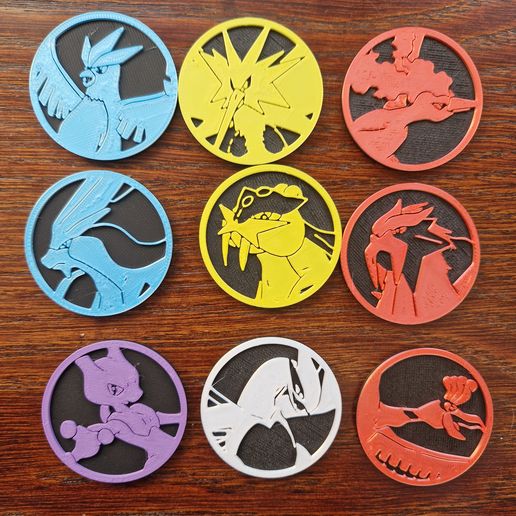 🐉 Pokemon Coin Bundle (All collectible coins available Aug'24)・ 3D File ...