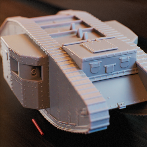 🪖 Tank Mark 1 - British tank mark 1 - Tiger, Panther, Churchill・ STL File for 3D printing・Cults