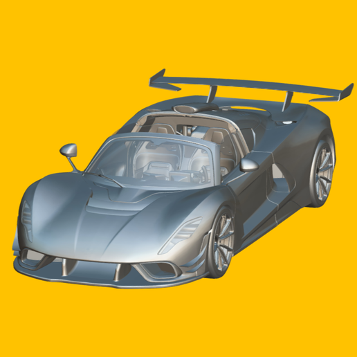 🧸 2023 Hennessey Venom F5 Roadster – Hypercar STL Model・ STL File for 3D printing・Cults