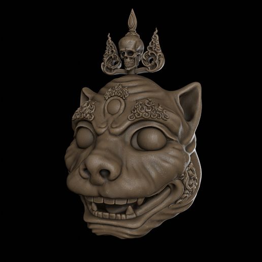 🇲🇳 MONGOLIAN MASK・Free STL File for 3D printing・Cults