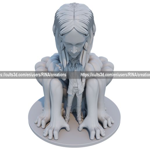 👻 himeno and ghost devil 3d print model from chainsawman・ STL File for ...