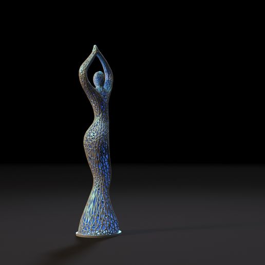 Archivo 3D Estatuilla de una mujer que baila・Diseño de impresora 3D para descargar・Cults