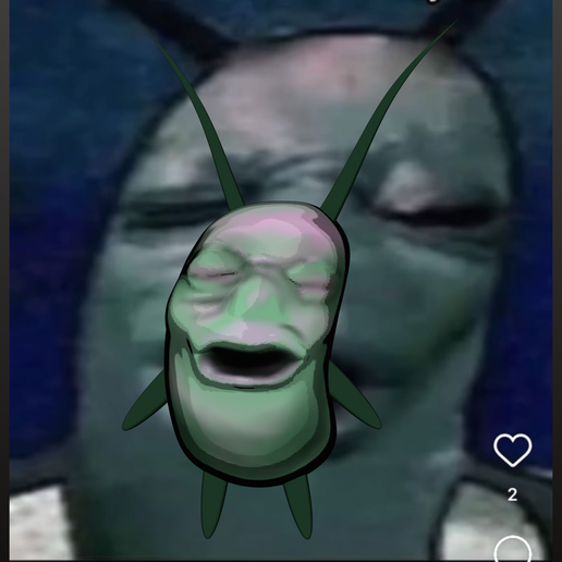 STL file Plankton meme 👽 ・3D printer model to download・Cults