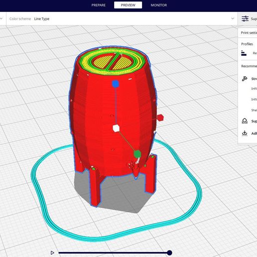 🪵 wooden barrel wine・ STL File for 3D printing・Cults