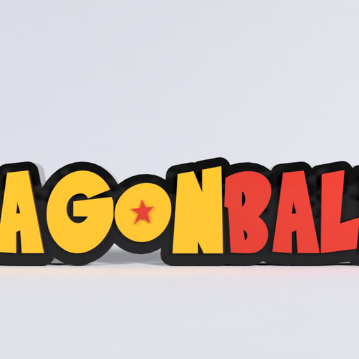 🐉 Dragon Ball Z 3D Logo - Ultimate Geek Edition・ STL File for 3D ...