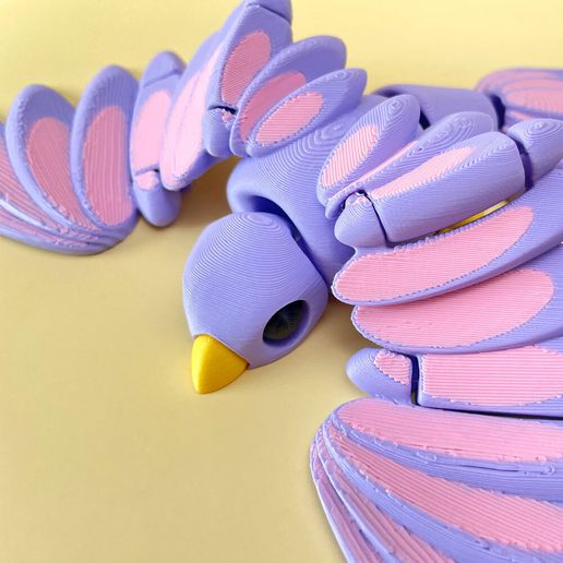 🐦 little bird — articulated flexi print-in-place fidget animal・ 3D File for 3D printing・Cults