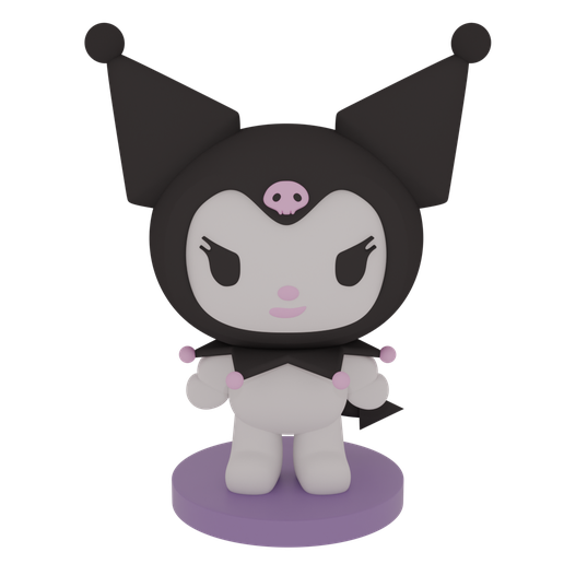 👋 Kuromi 3D Model Hello Kitty Sanrio・Archivo STL para Impresión 3D・Cults