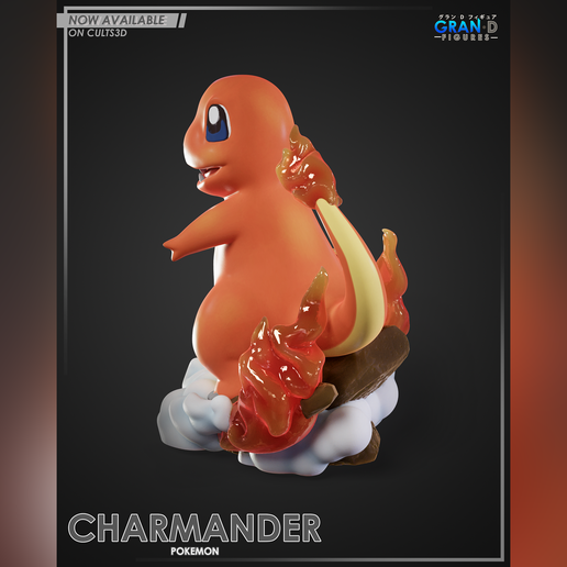 🐉 Charmander - Pokemon・Free STL File for 3D printing・Cults