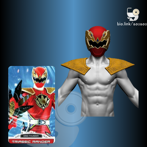 🦖 Power Rangers Dino Thunder Triassic Triumph COSPLAY PROP STL/OBJ・ OBJ ...