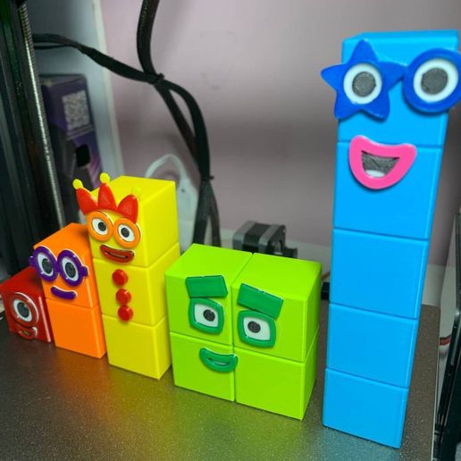 🫖 Numberblocks One to Five・ 3D File for 3D printing・Cults
