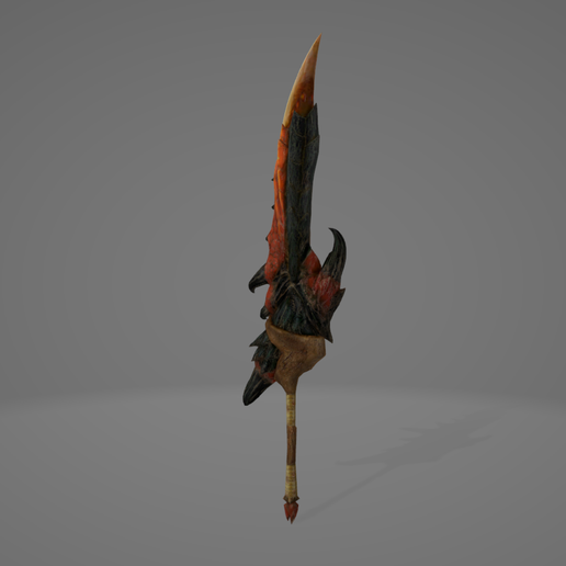 👹 MONSTER HUNTER WORLD RATHALOS GREAT SWORD・ STL File for 3D printing・Cults