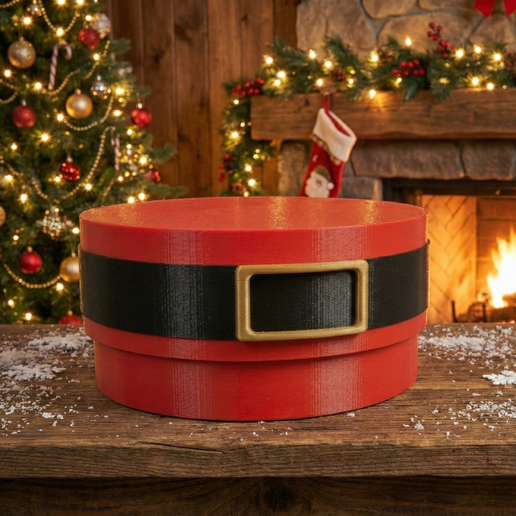 # ⭐ Santa Belt Gift Box - Christmas Storage Container (Multi-Color STL ...